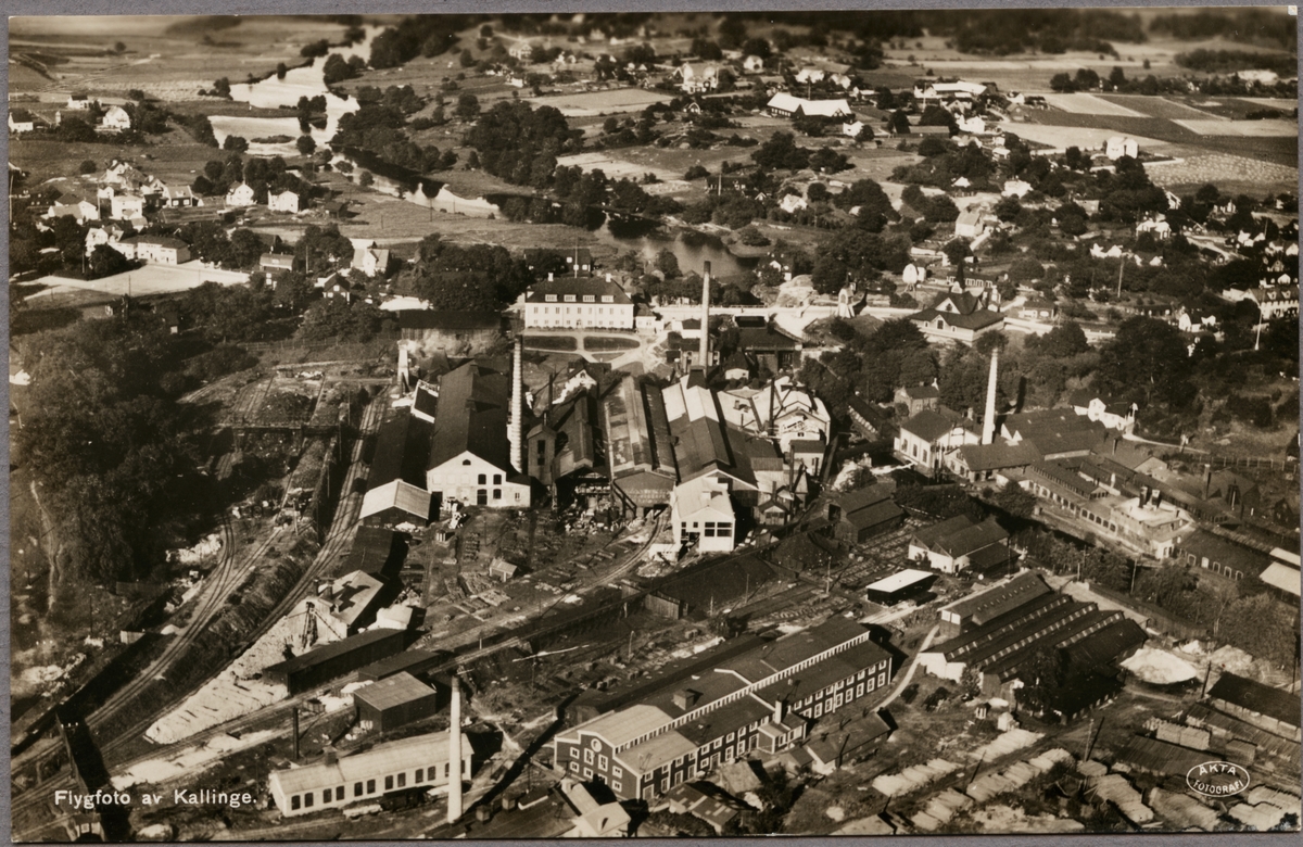 Vy över Kallinge. - Järnvägsmuseet / DigitaltMuseum