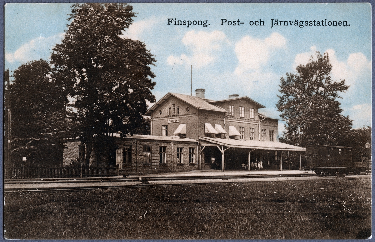 Finspångs station. - Järnvägsmuseet / DigitaltMuseum