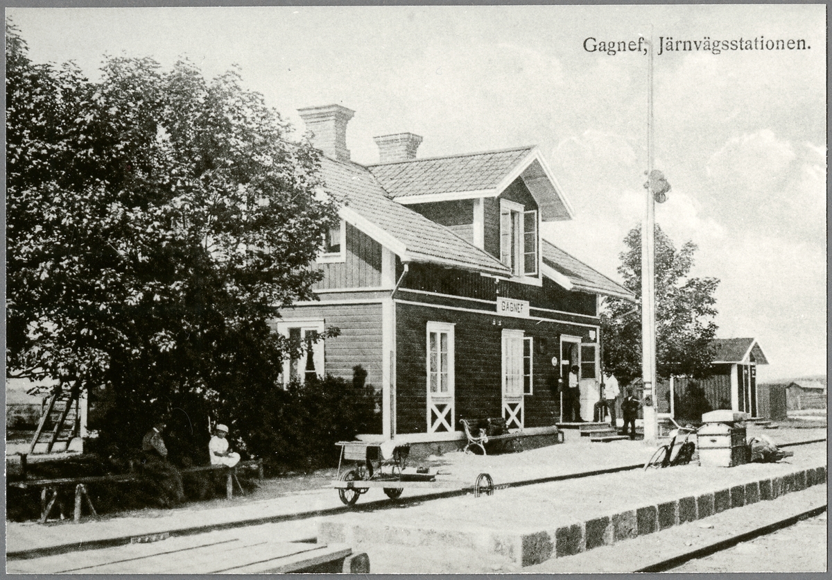 Gagnef station. - Järnvägsmuseet / DigitaltMuseum