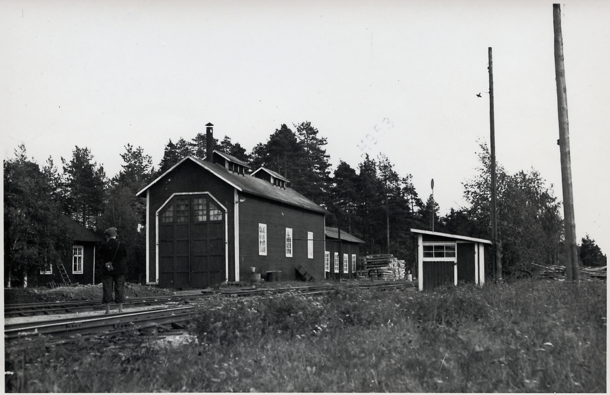 Lokstallet i Matfors. - Järnvägsmuseet / DigitaltMuseum