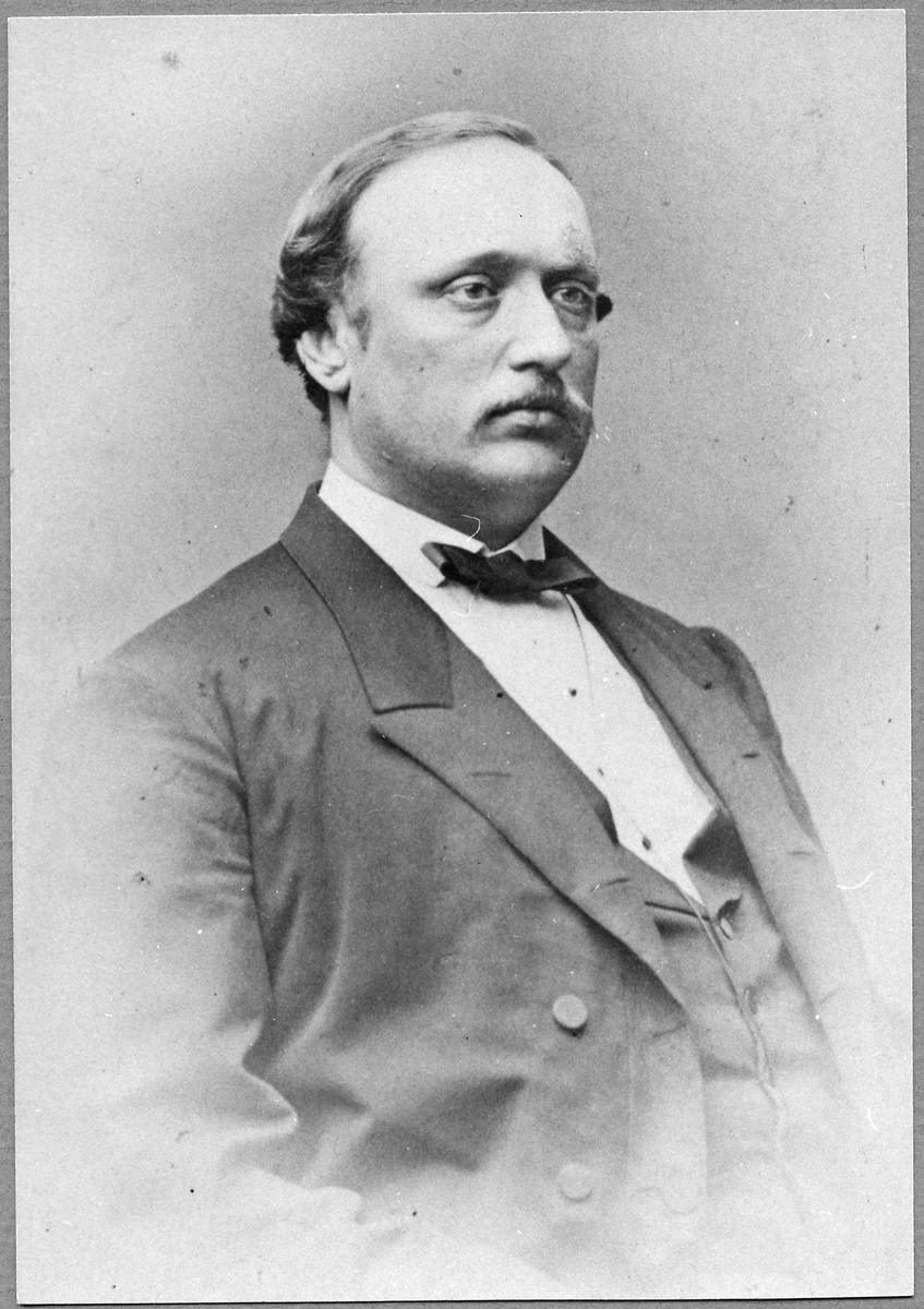 Distriktsingenjör Oscar Frithiof Zander. - Järnvägsmuseet / DigitaltMuseum