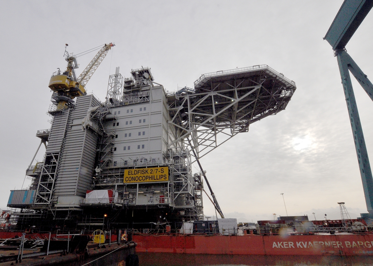 Boligmodulen til brønnhode- og prosessplattformen Eldfisk 2/7 S er ...