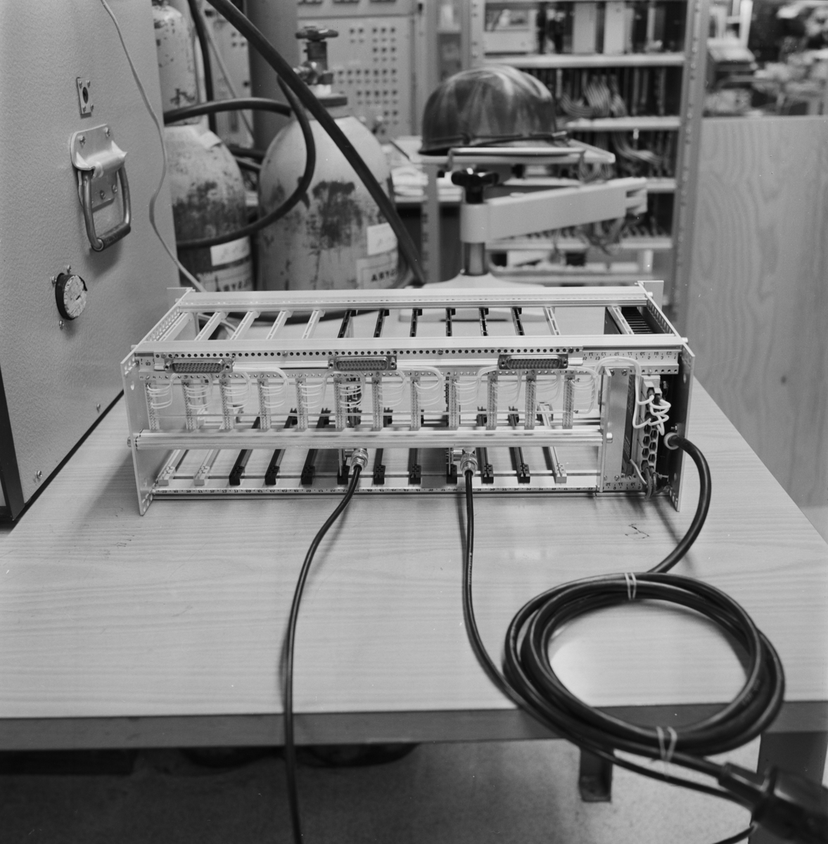 Testpanel och kretskort telev. - Marinmuseum / DigitaltMuseum