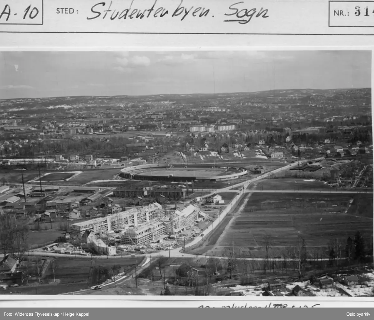 Studenterbyen. Sogn - Oslo byarkiv / DigitaltMuseum
