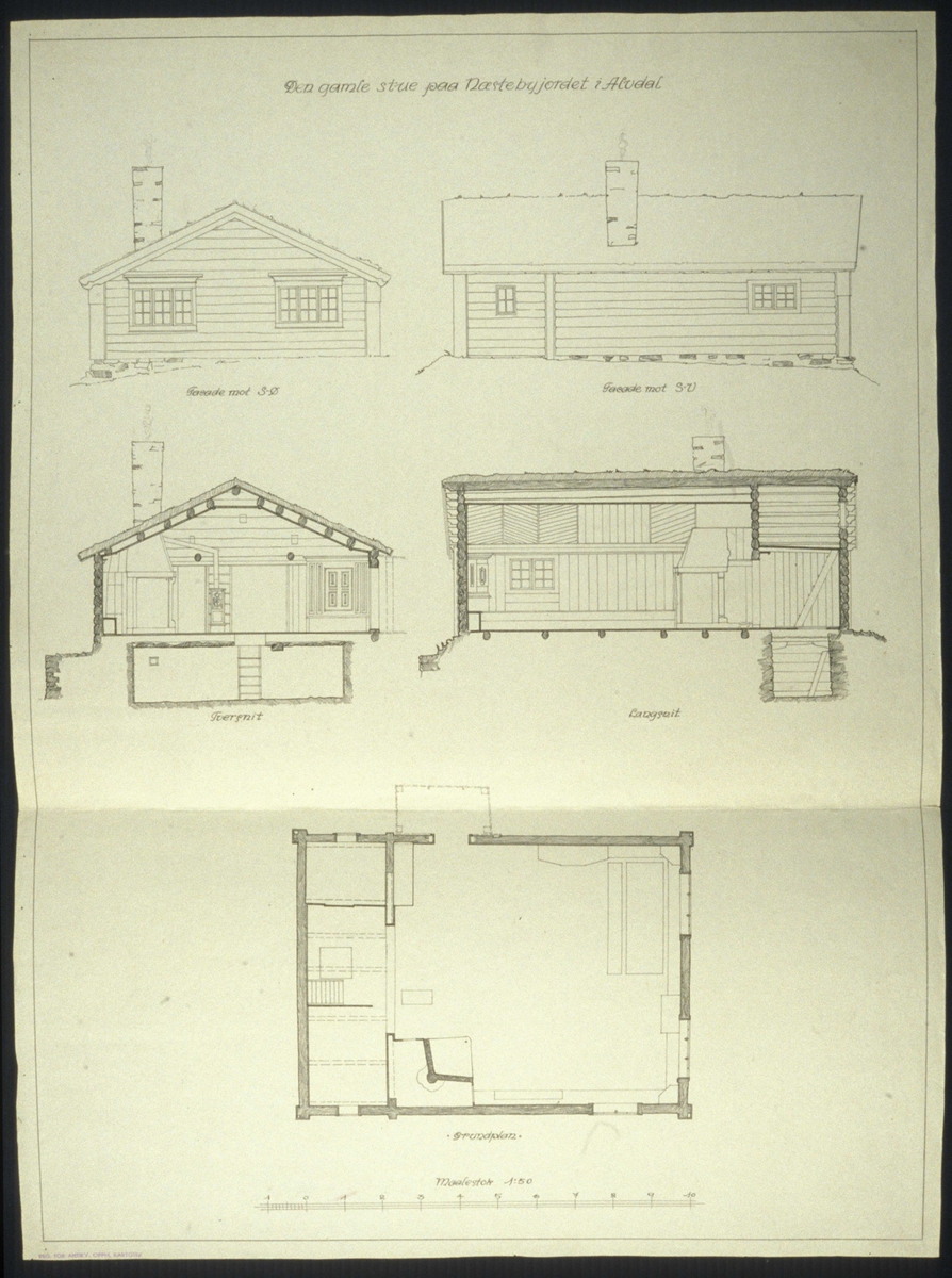 Tegning - Norsk Folkemuseum / DigitaltMuseum
