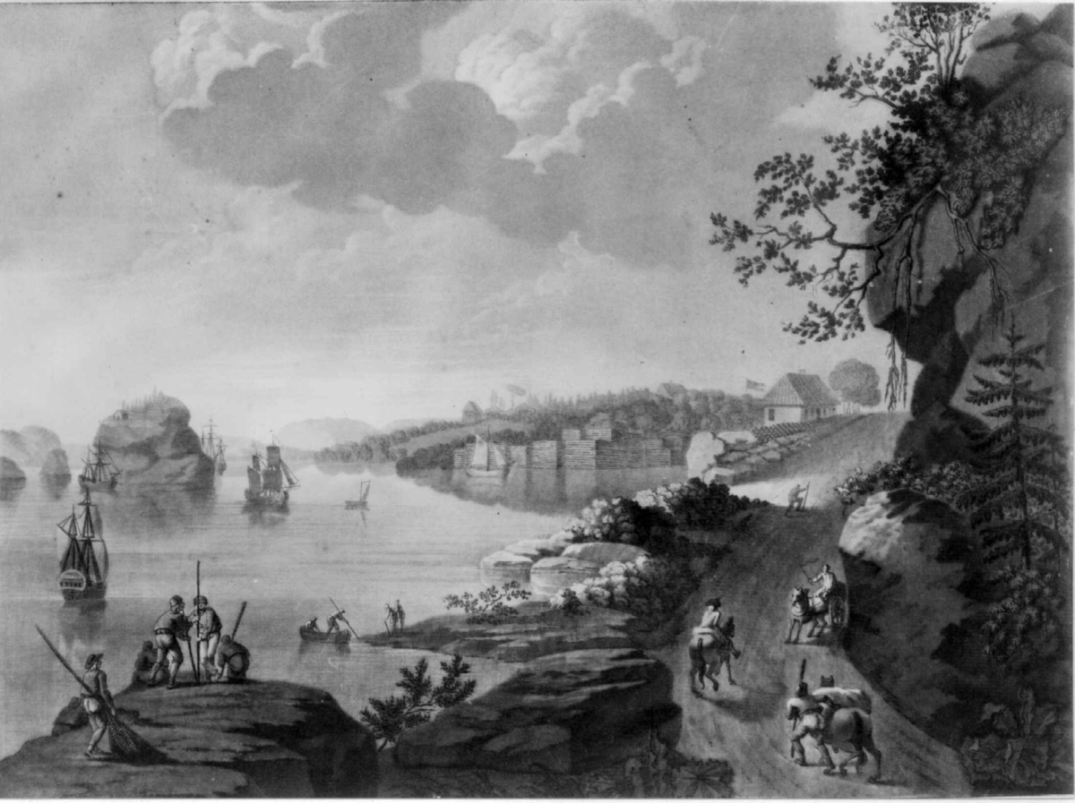 Vækerø, Bestum, Oslo, fra slutten av 1700-tallet. Virksomhet langs og ...